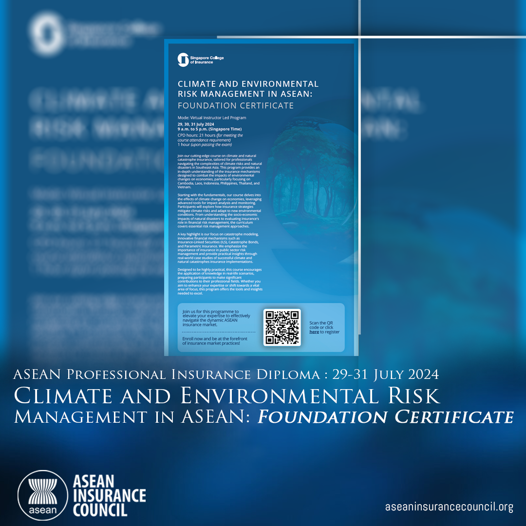 ASEAN Professional Insurance Diploma (APID) – Asean Insurance Council